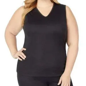 Cuddl Duds | Tops | Cuddl Duds Softwear Laceedge Vneck Tank Top 2x ...